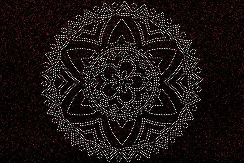 Mandala Rhinestone Template - So Fontsy