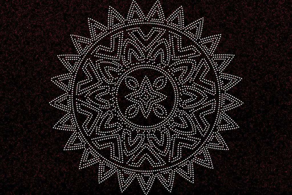 Mandala Rhinestone Template - So Fontsy