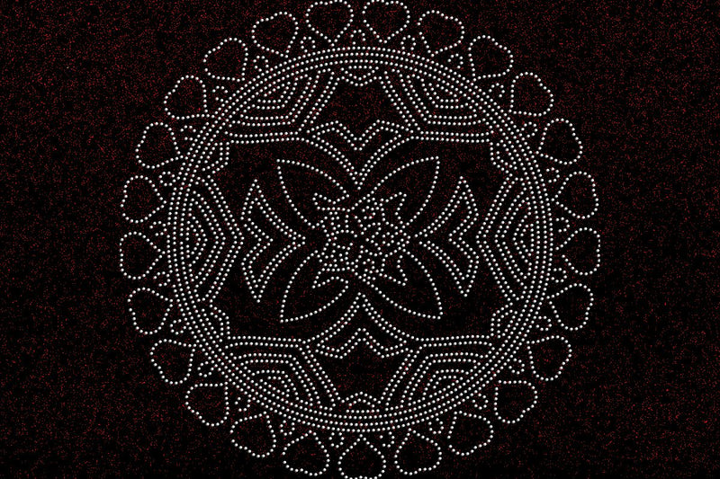 Mandala Rhinestone Template - So Fontsy