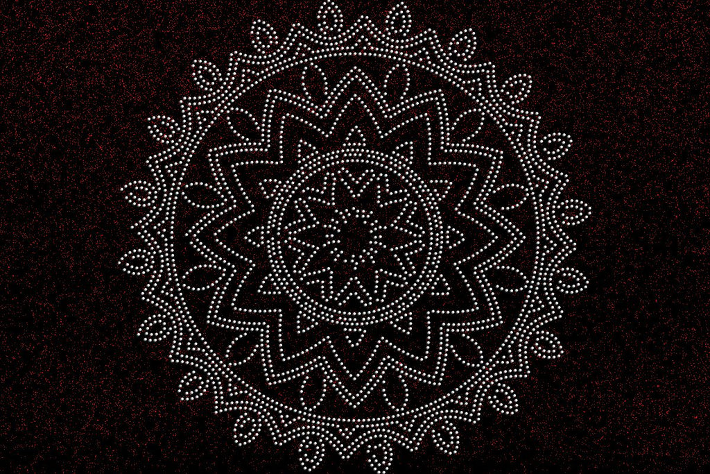 Mandala Rhinestone Template - So Fontsy