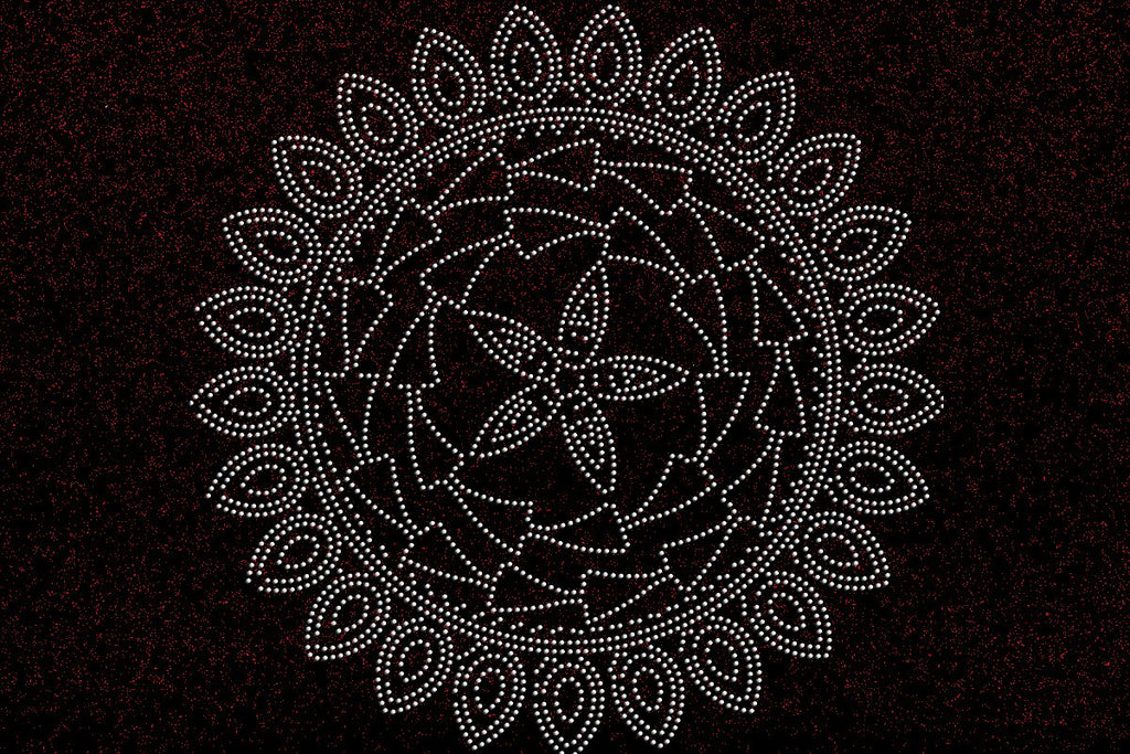 Mandala Rhinestone Template - So Fontsy