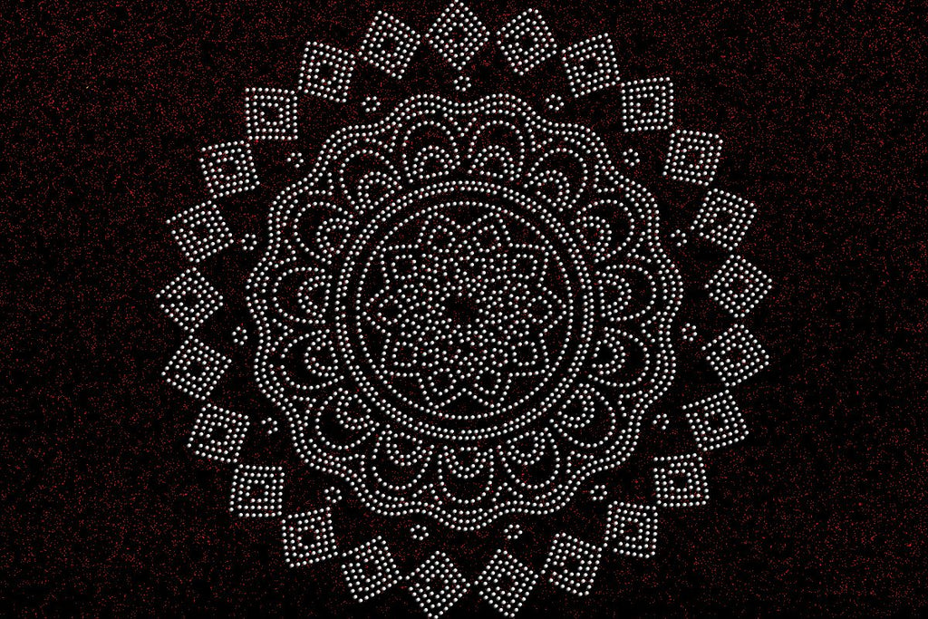 Mandala Rhinestone Template - So Fontsy
