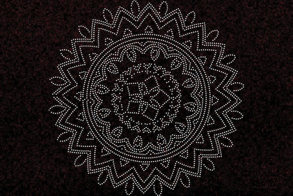 Mandala Rhinestone Template - So Fontsy