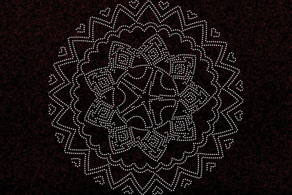 Mandala Rhinestone Template - So Fontsy