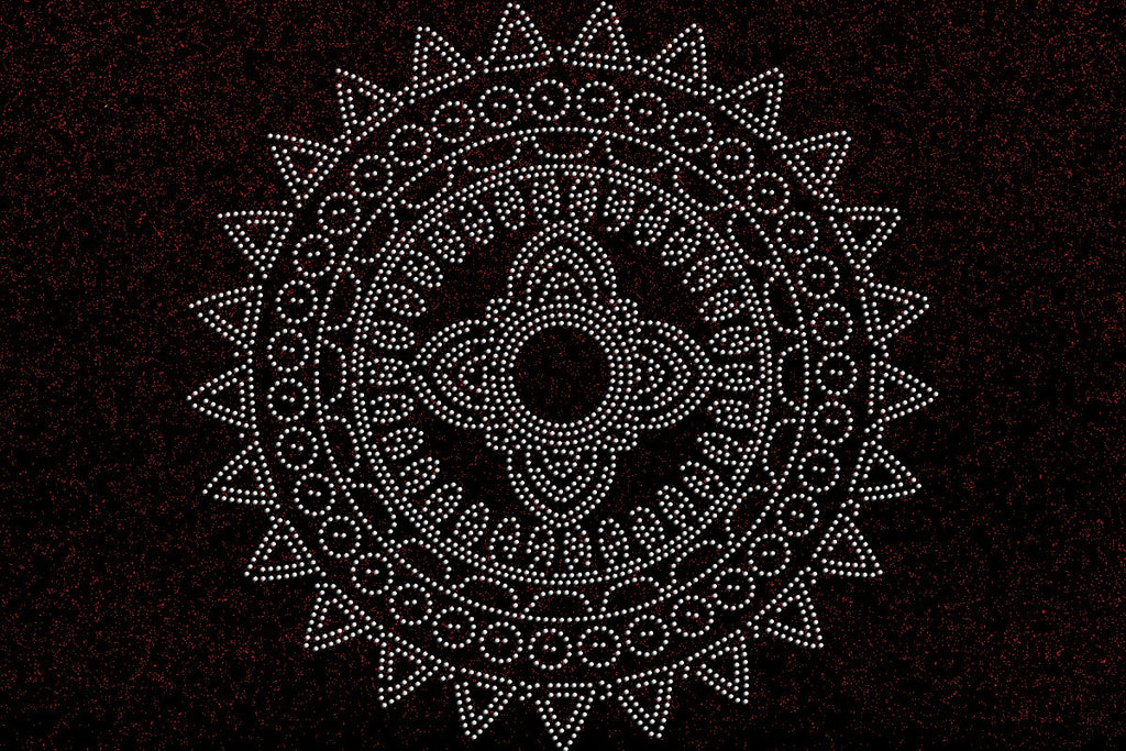 Mandala Rhinestone Template - So Fontsy