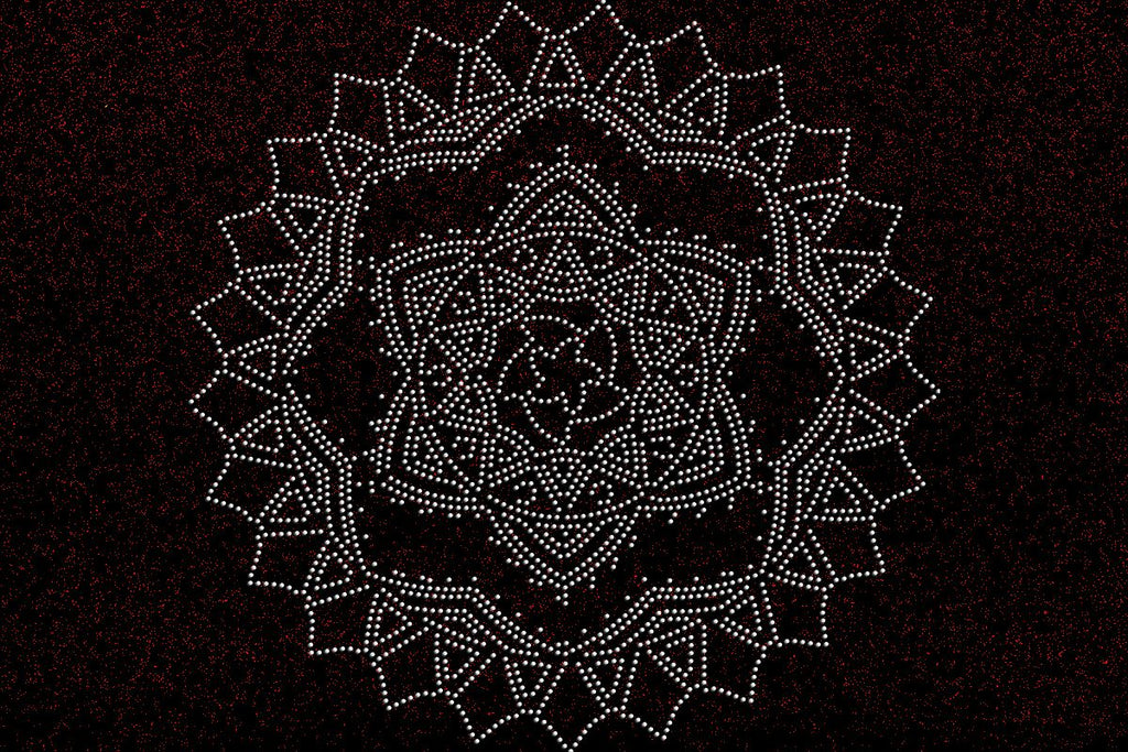Mandala Rhinestone Template - So Fontsy