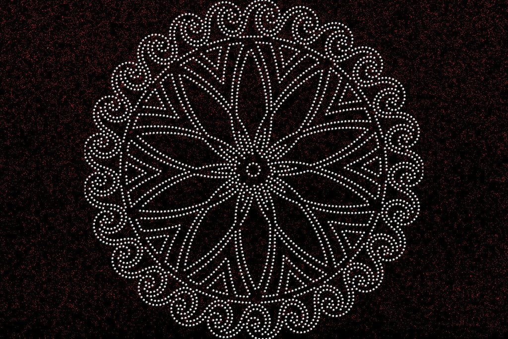 Mandala Rhinestone Template - So Fontsy