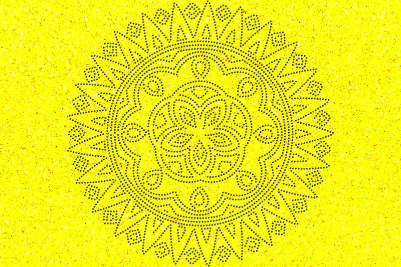 Mandala Rhinestone Template - So Fontsy