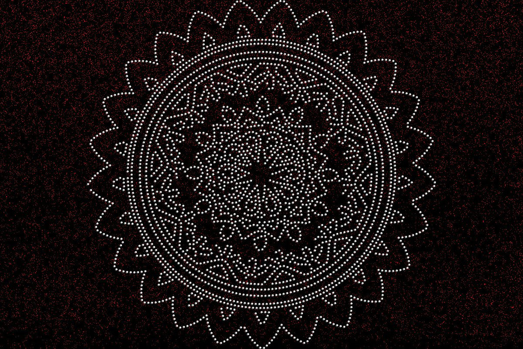 Mandala Rhinestone Template - So Fontsy