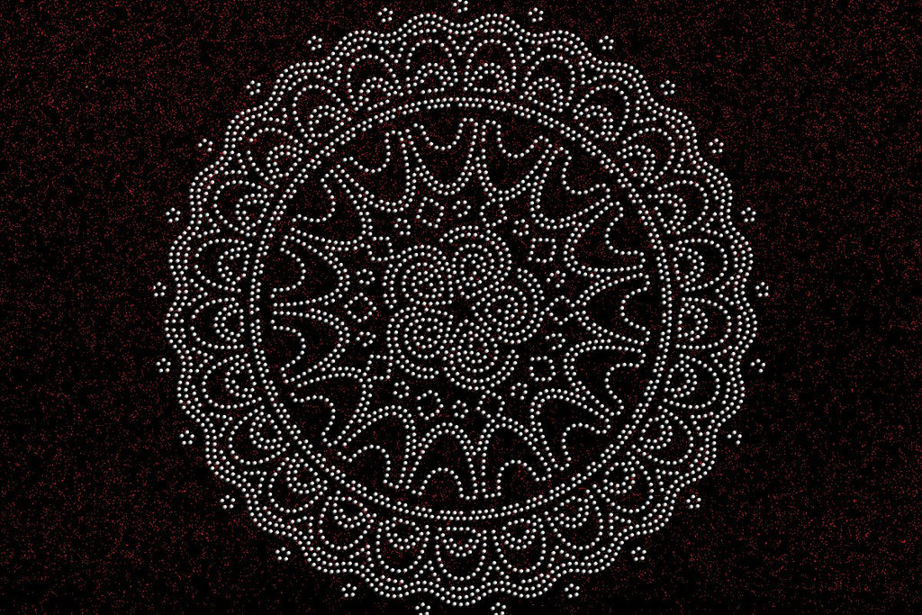 Mandala Rhinestone Template - So Fontsy