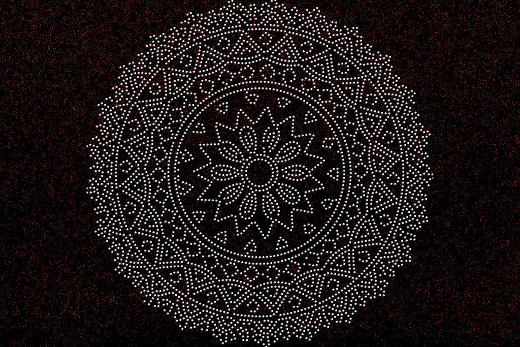 Mandala Rhinestone Template - So Fontsy
