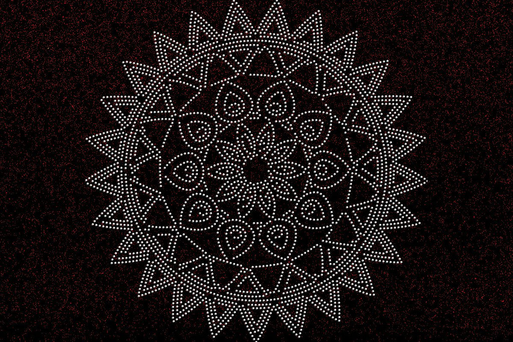 Mandala Rhinestone Template - So Fontsy