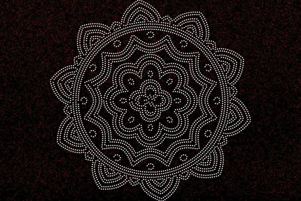 Mandala Rhinestone Template - So Fontsy