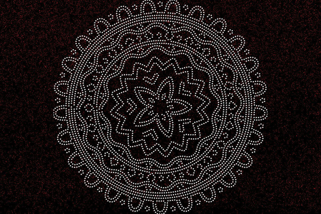 Mandala Rhinestone Template - So Fontsy