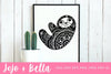 Mandala Sloth SVG, Zentangle Sloth SVG, Cute Sloth SVG, Patterned Sloth ...