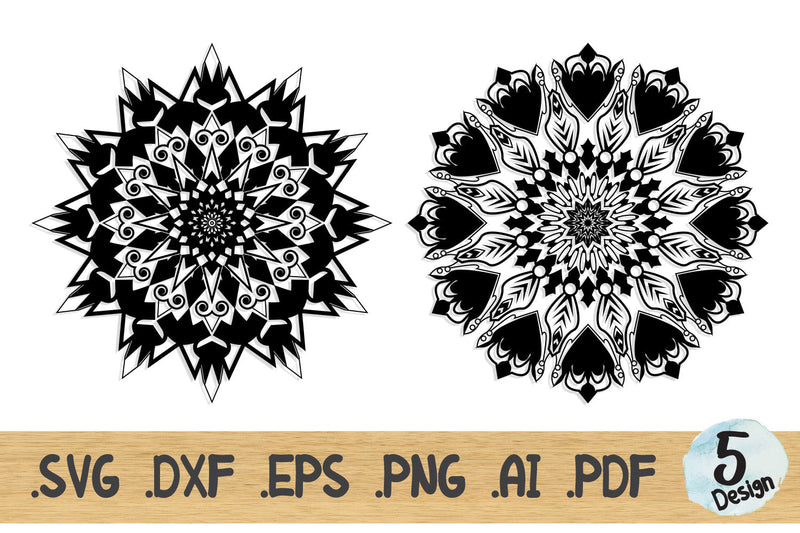 Mandala SVG Collection, Mandala Vector Pattern - So Fontsy