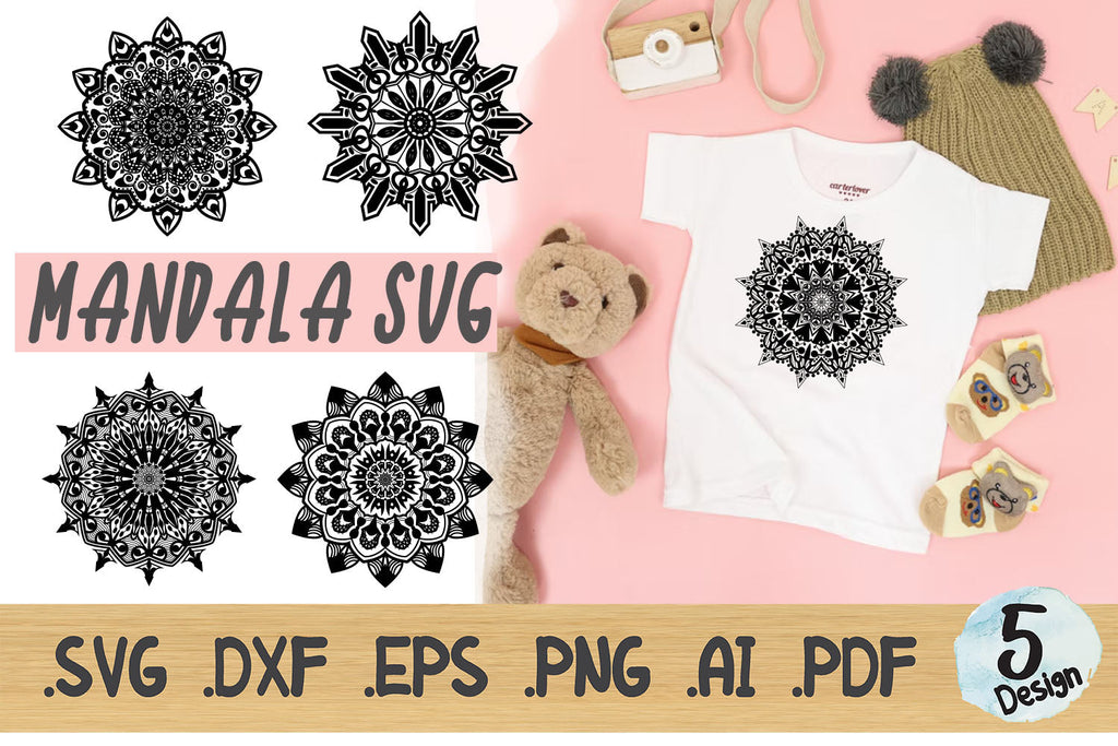 Mandala SVG Collection, Mandala Vector Pattern - So Fontsy