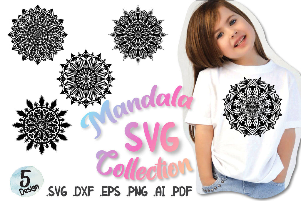 Mandala SVG Collection, Mandala Vector Pattern - So Fontsy