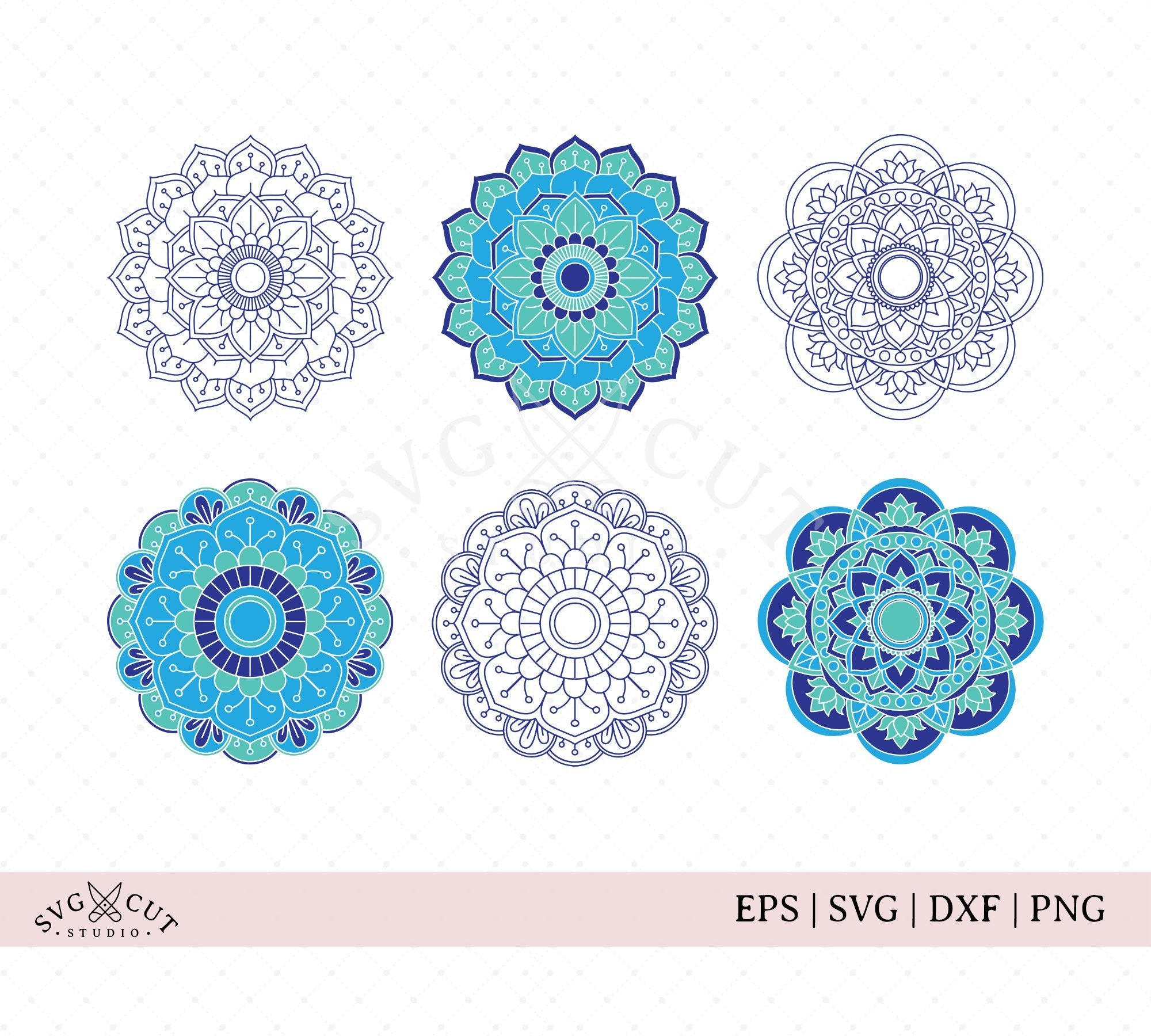 Mandala SVG Cut Files - So Fontsy
