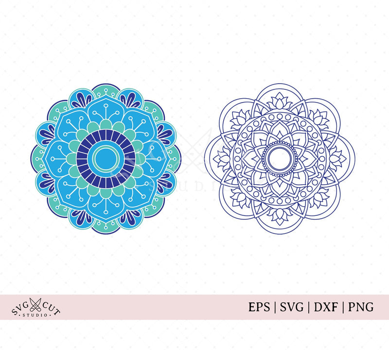 Mandala SVG Cut Files - So Fontsy