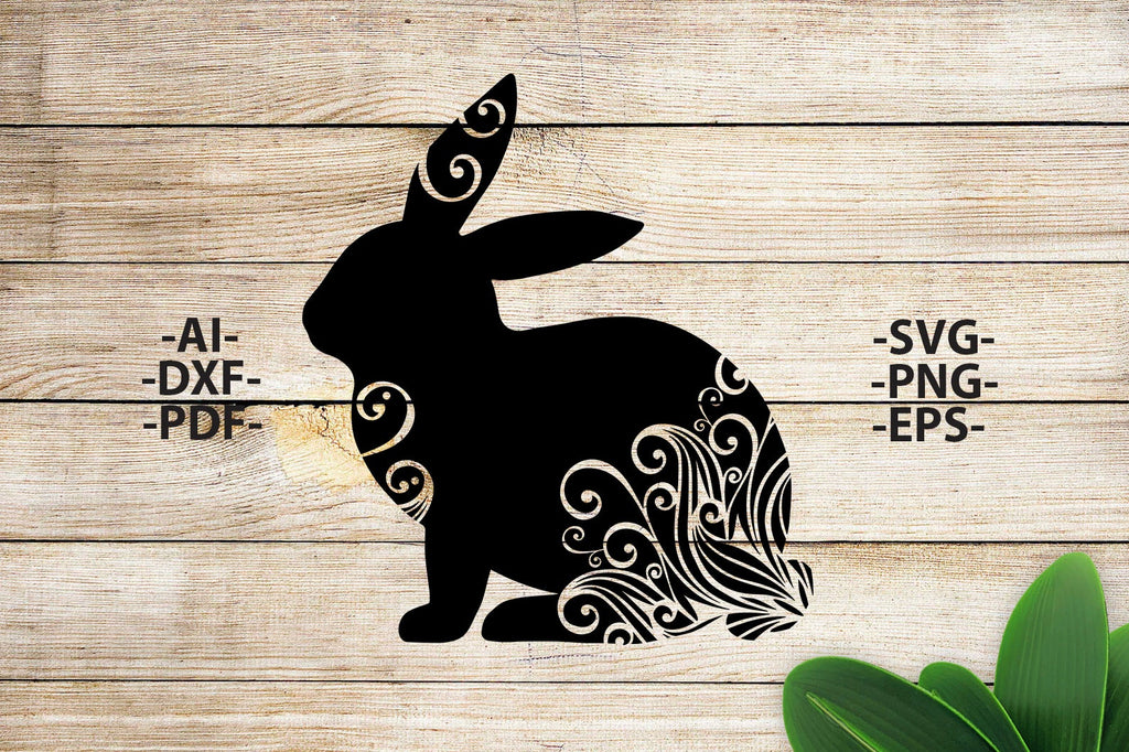 Mandala Svg, Rabbit Svg, Easter Svg, Rabit Mandala svg, Mandala tshirt ...