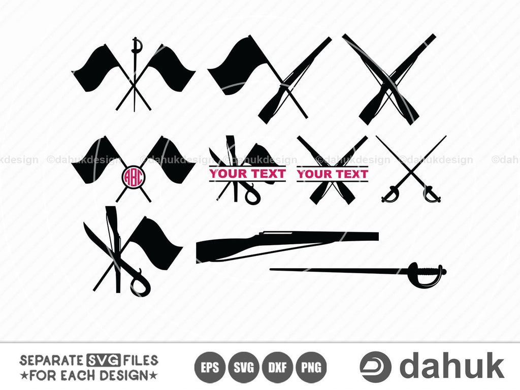 Marching Band, Color Guard Rifle Sabre, Cut file, for silhouette, svg ...