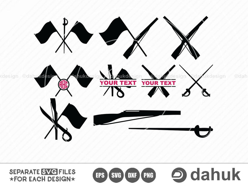 Marching Band, Color Guard Rifle Sabre, Cut file, for silhouette, svg ...
