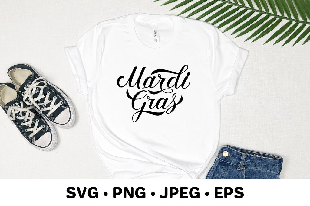 Mardi Gras calligraphy lettering. Fat Tuesday. - So Fontsy