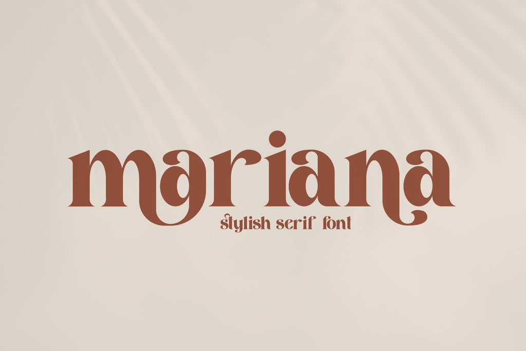 mariana Typeface - So Fontsy