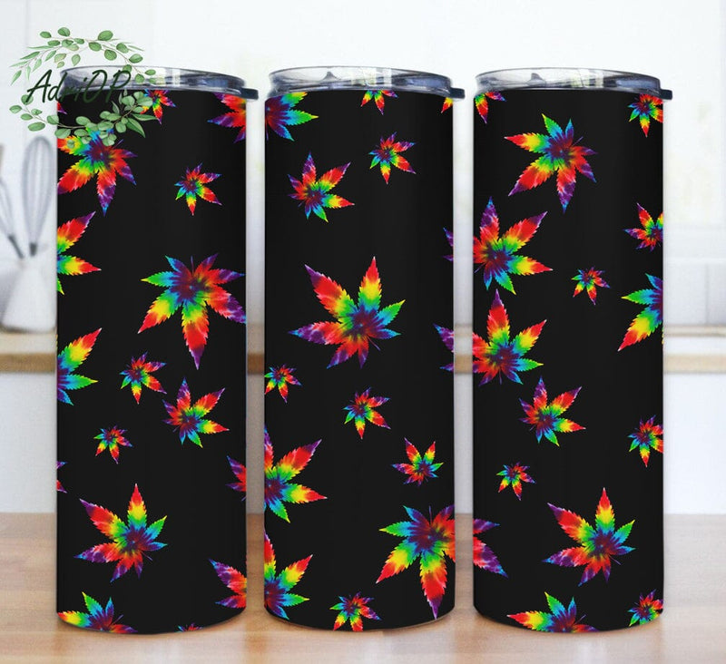 Marijuana 20oz Tumbler Design, Marijuana Tumbler Png, Cannabis Tie Dye ...