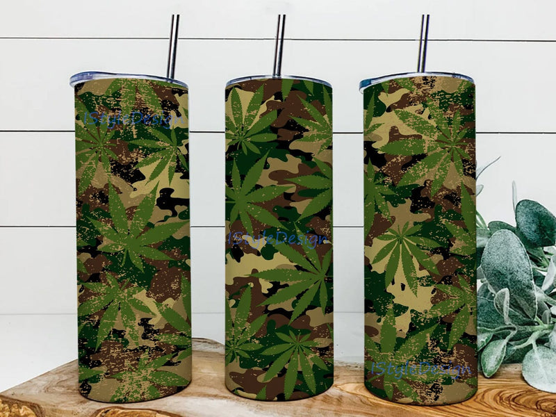 Marijuana 20oz Tumbler Png, Cannabis Tumbler Design, Marijuana Camo ...