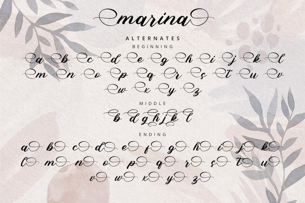 Marina - Modern Script Font - So Fontsy