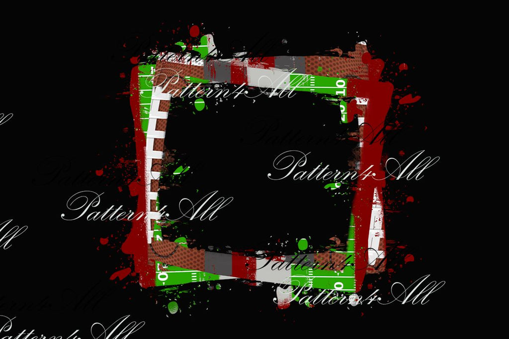 Neon Paint Splatter Border