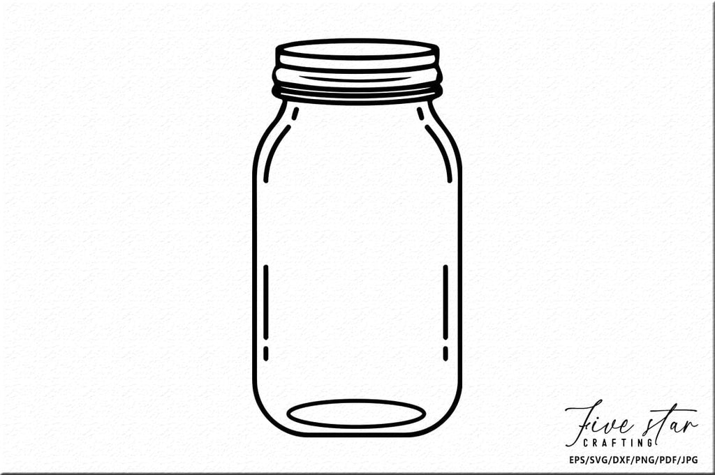 Mason Jar SVG Design - So Fontsy