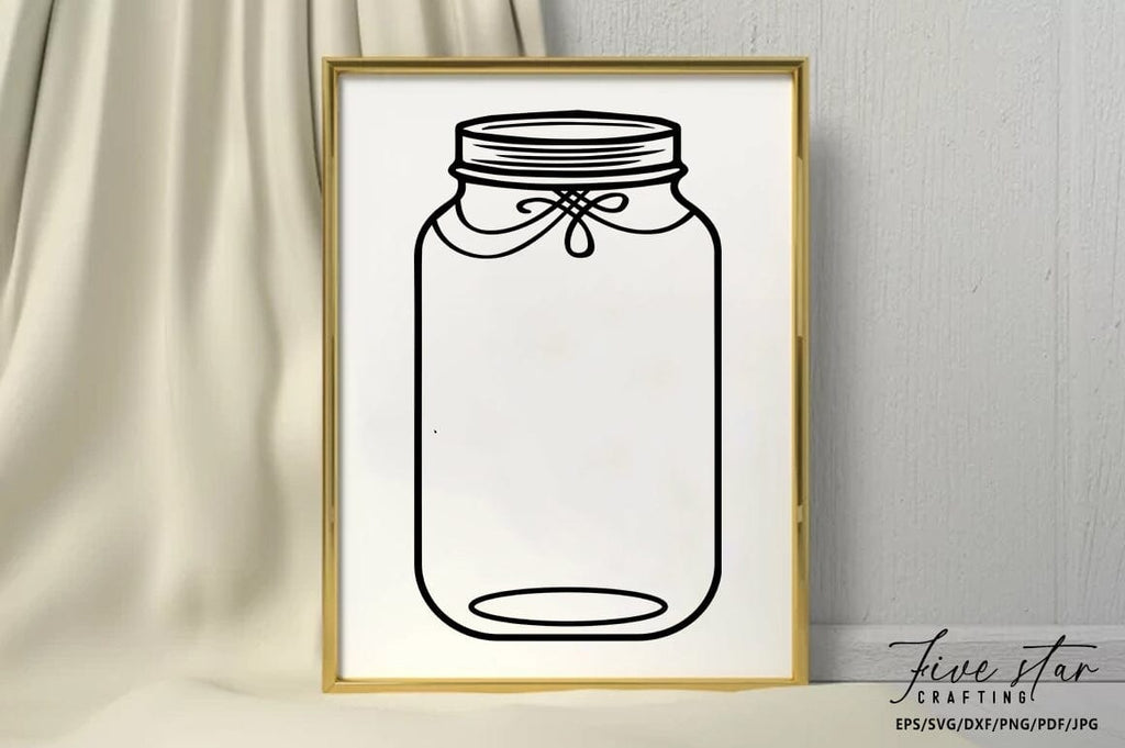 Mason Jar SVG Design - So Fontsy