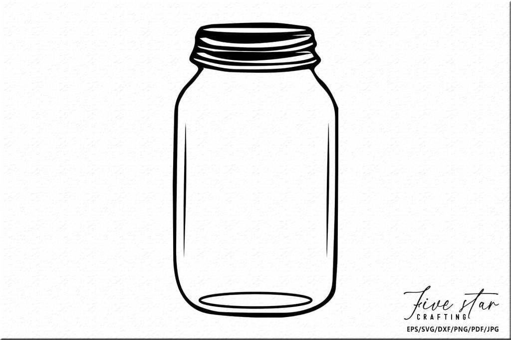 Mason Jar SVG Design - So Fontsy