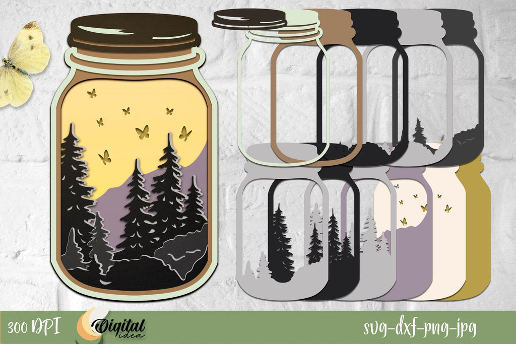 Mason jars | SVG Design | Home - So Fontsy