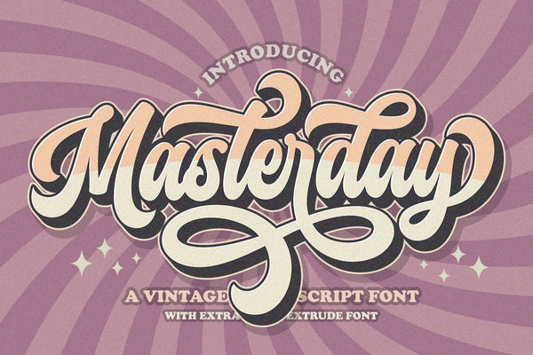 retro font