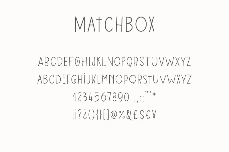 Matchbox - So Fontsy
