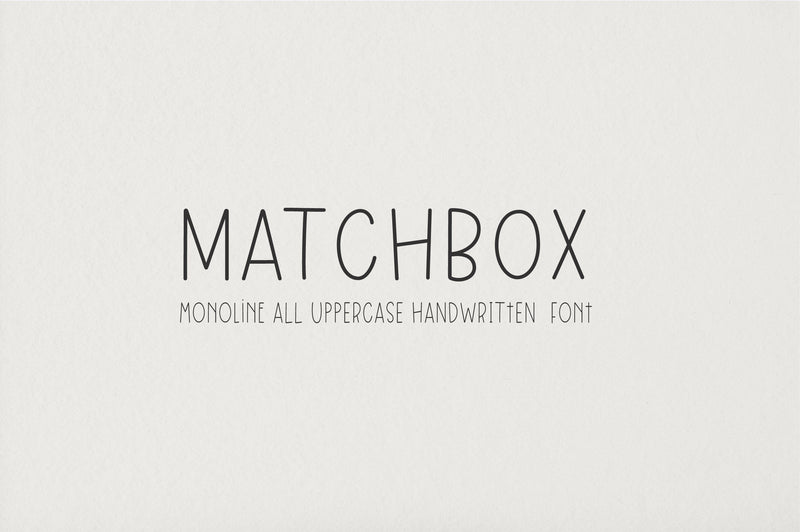 Matchbox - So Fontsy