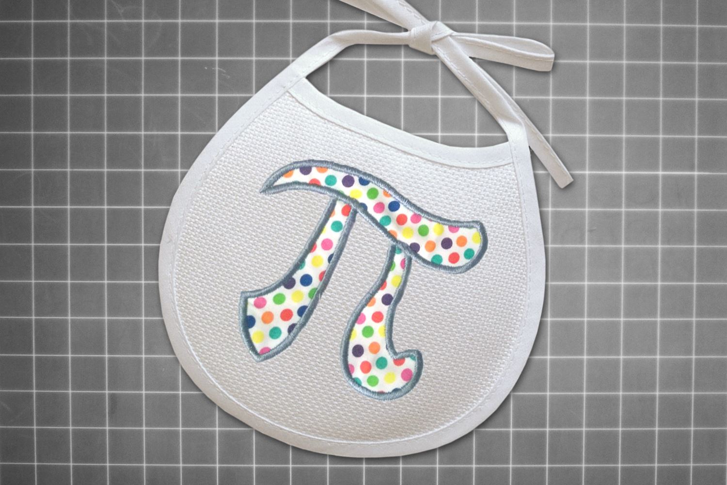 Math Pi Symbol Applique Embroidery - So Fontsy