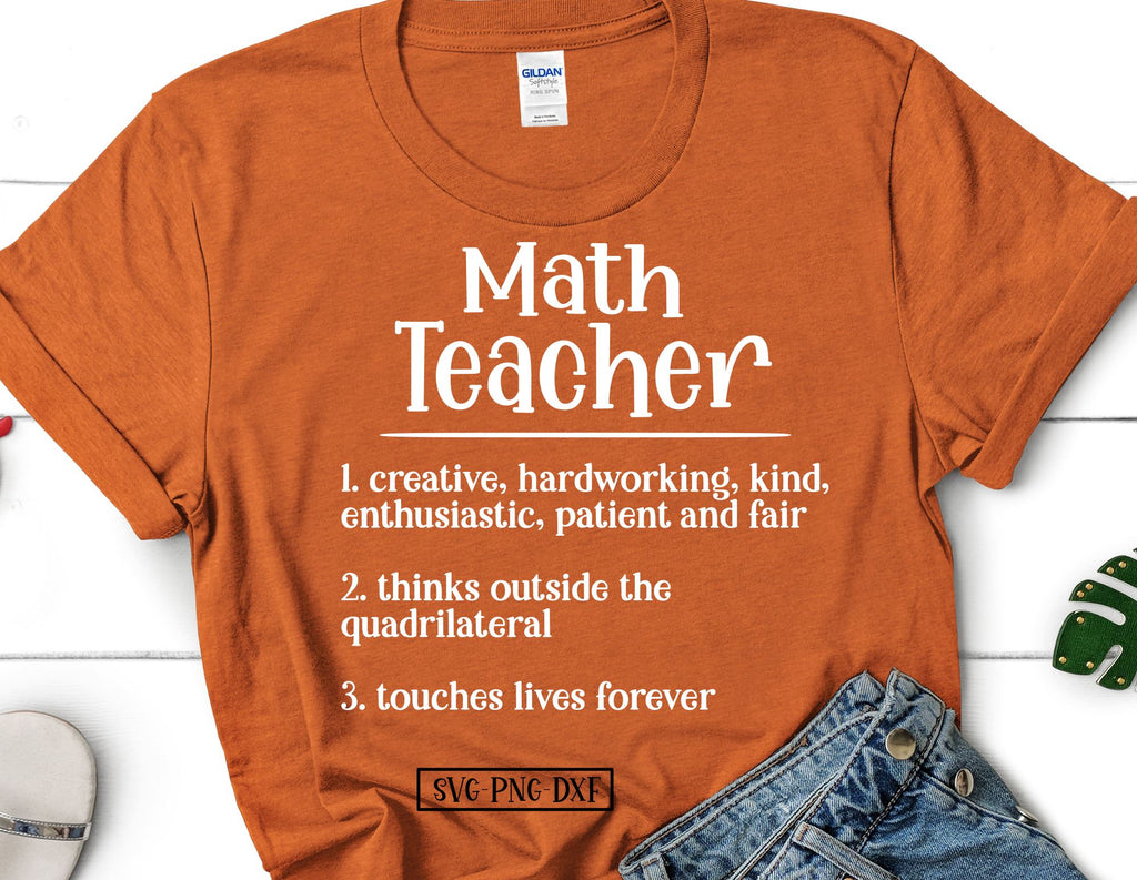 Math Teacher Noun - So Fontsy