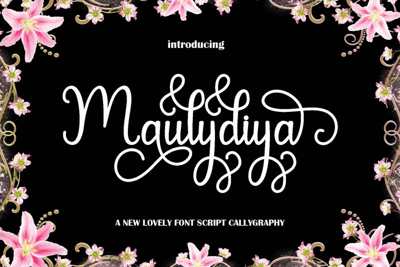 Maulydiya Script - So Fontsy