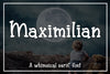Maximilian - A whimsical serif font - So Fontsy