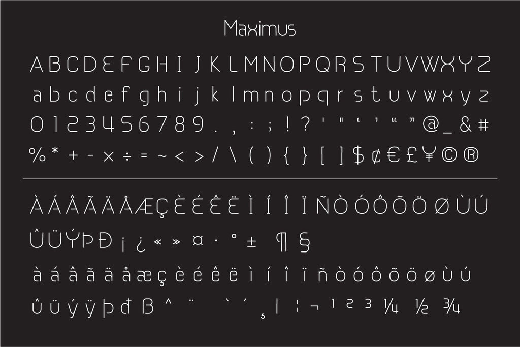 Maximus and MaximusBold Fonts - So Fontsy