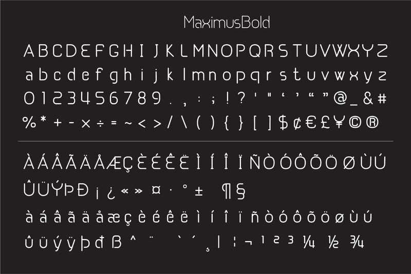 Maximus and MaximusBold Fonts - So Fontsy