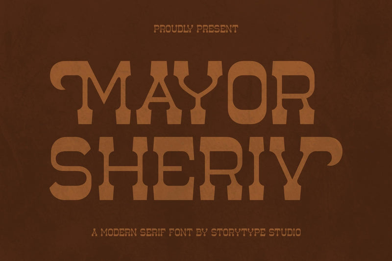 Mayor Sheriv Typeface - So Fontsy