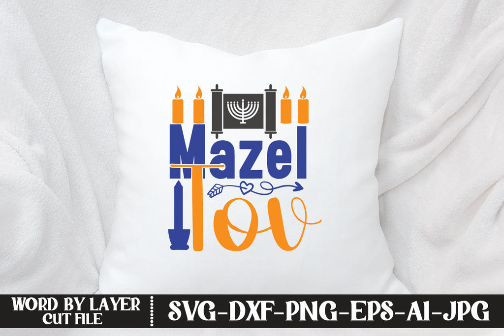 Mazel Tov SVG CUT FILE - So Fontsy