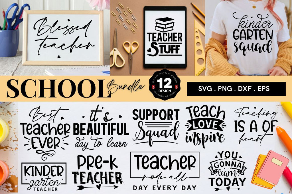 MBS-557 School SVG Bundle - So Fontsy