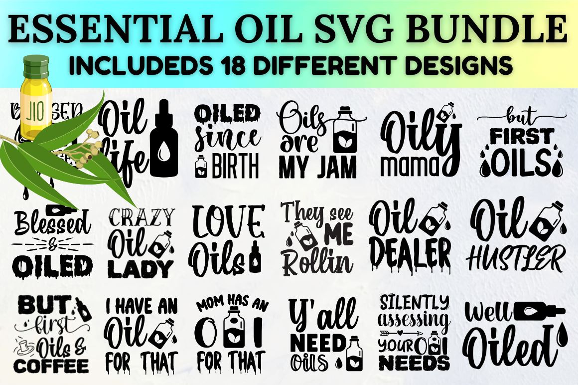 MBS-647 Essential Oil SVG Bundle - So Fontsy